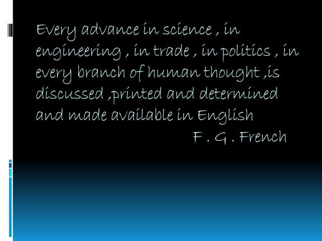 FUNCTIONS OF ENGLISH AS A LANGUAGE | PPTX | Technology & Computing