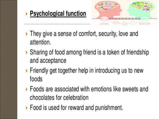 Functions of food | PPT