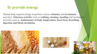 Functions of foods | PPTX