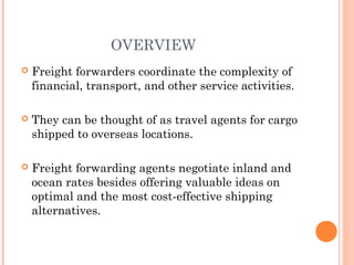 Functions of freight forwarders | PPT
