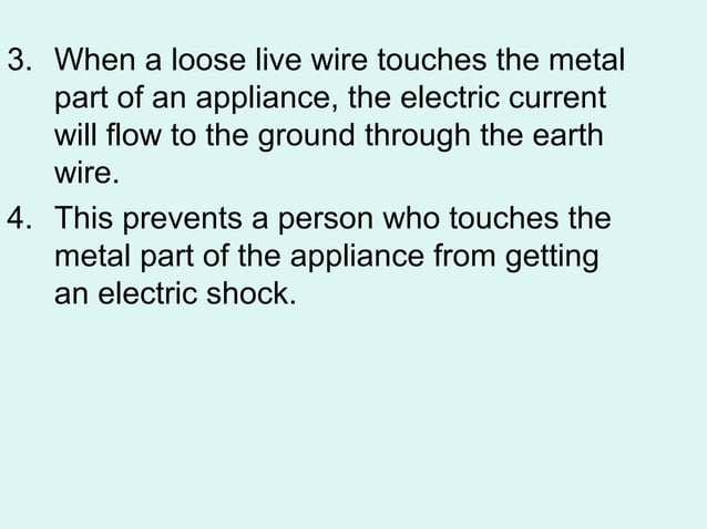 Functions of fuse and earth wire | PPT