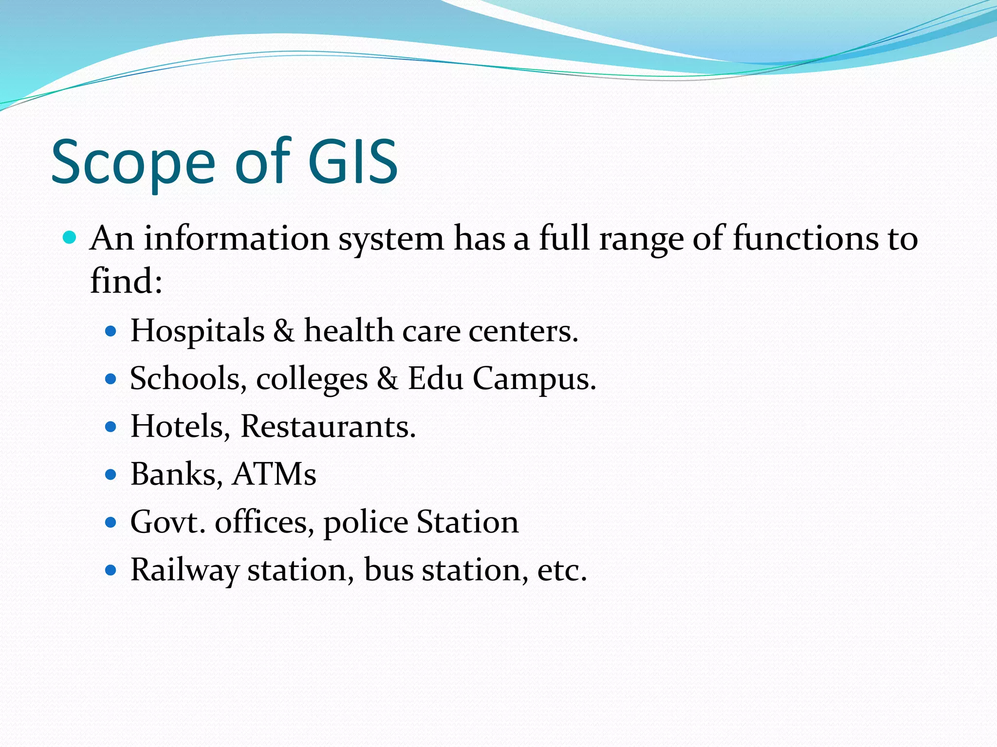 Functions of GIS | PPTX