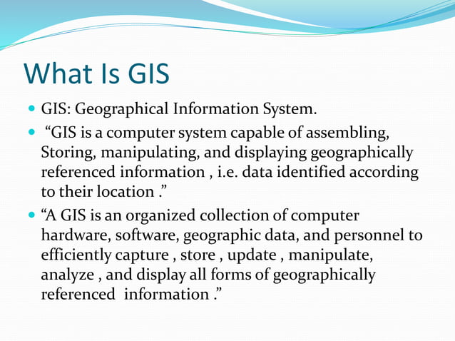 Functions of GIS | PPTX