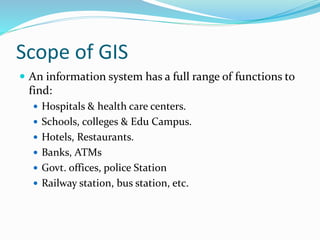 Functions of GIS | PPTX