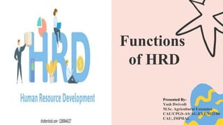 Functions of Human Resource Development.pptx | Human Resources | Business