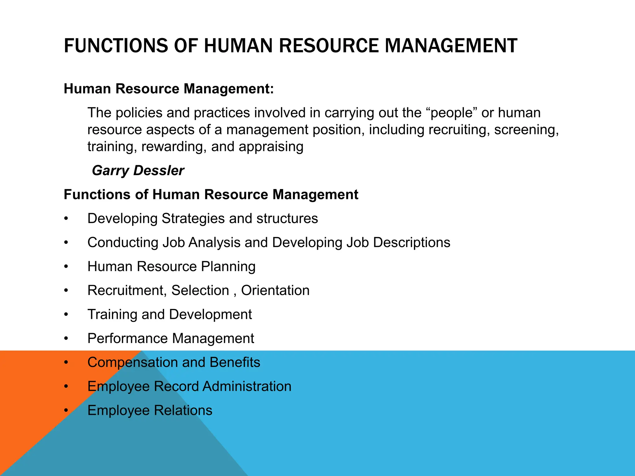 Functions of HRM.pptx A guide to understand HRM Functions | PPT