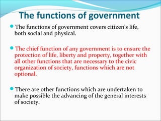 Functions of jamaica's government | PPT