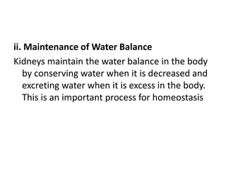 Functions of kidney | PPTX