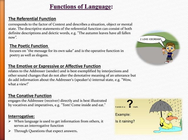Functions of Language | PPTX | Programming Languages | Computing