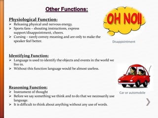 Functions of Language | PPTX