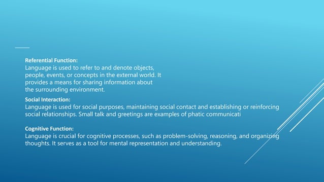FUNCTIONS OF LANGUAGE,commmunication functions of a language | PPT