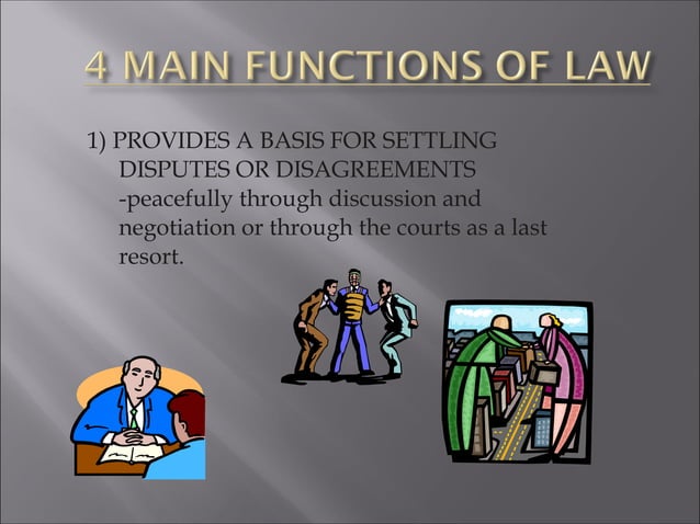 Functions of LAW | David Ford Avon CT | PPT