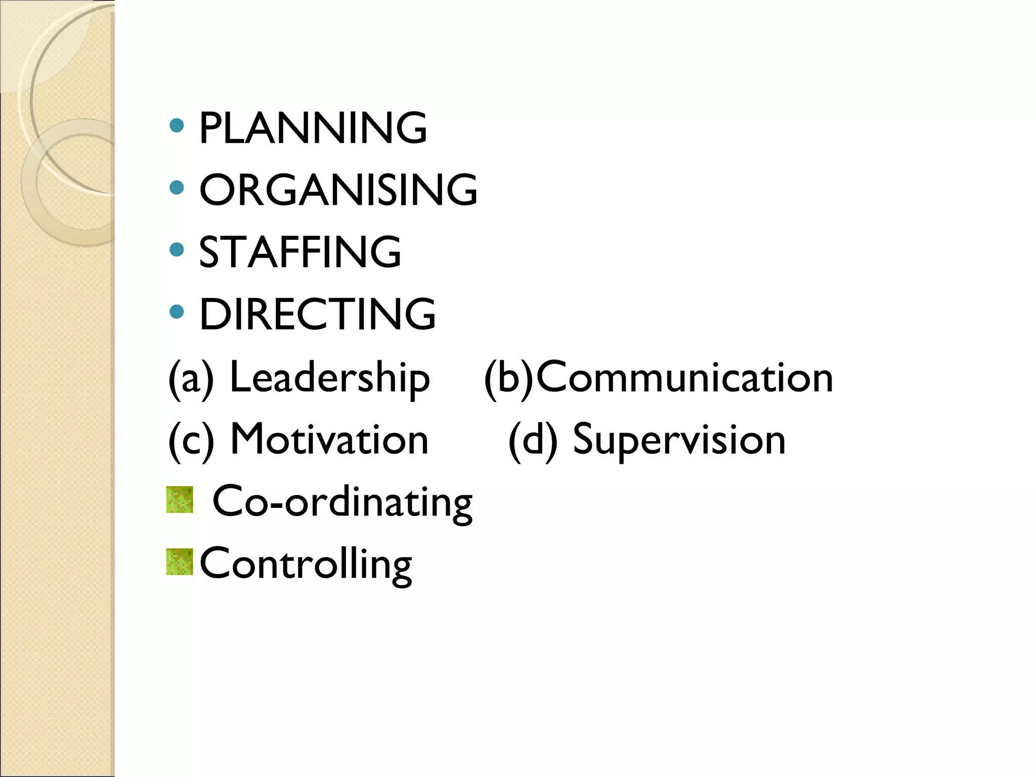 Functions of management | PPT
