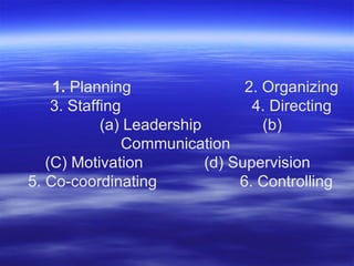Functions of management | PPT