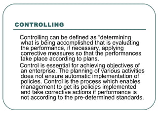 Functions of management | PPT