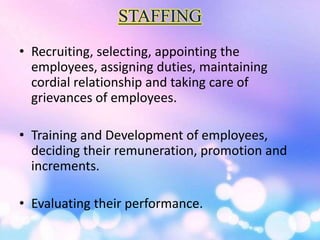 Functions of management | PPTX