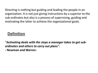 Functions of management | PPTX