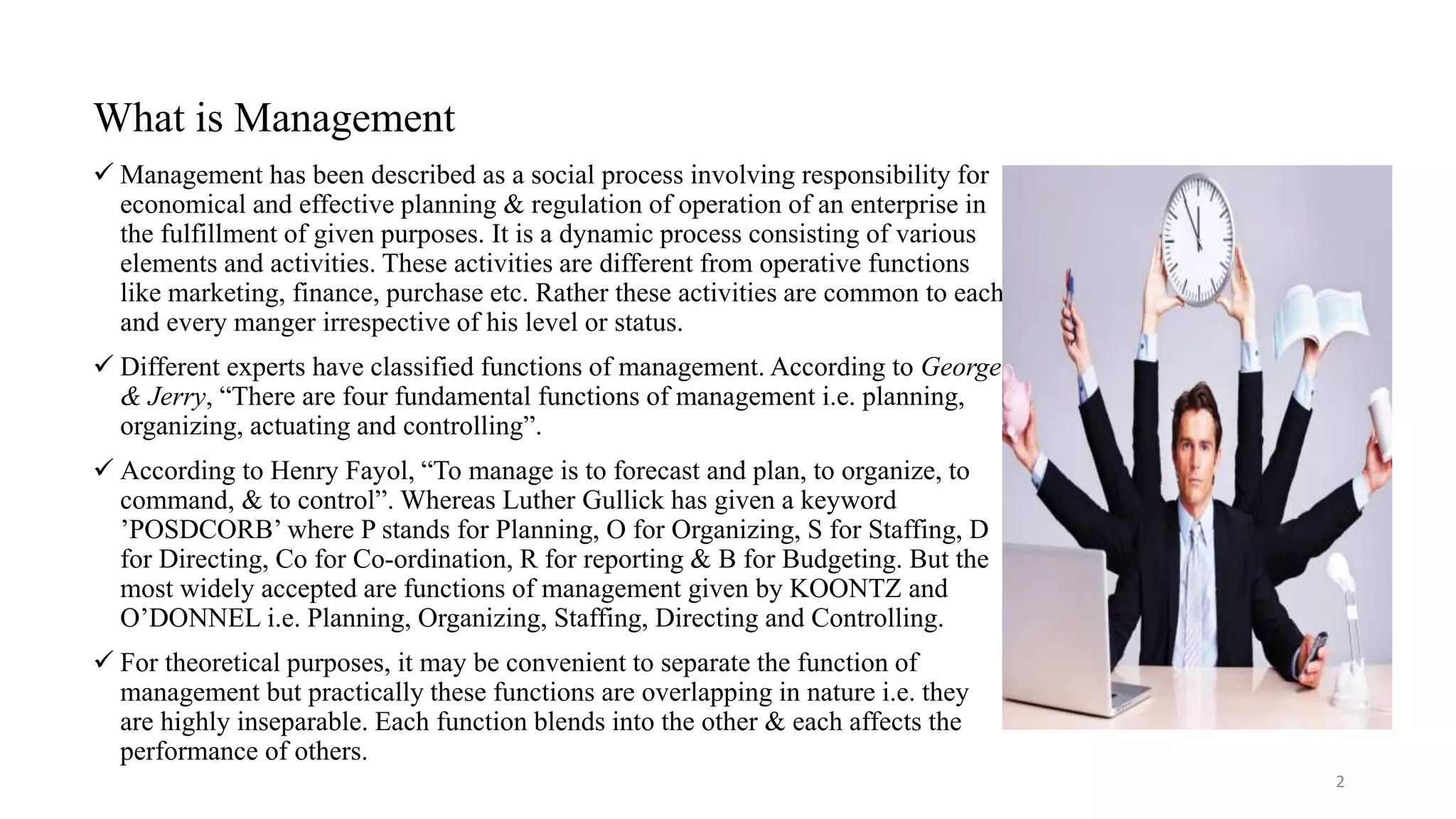 Functions of management | PPTX