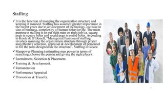 Functions of management | PPTX