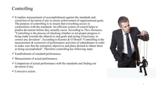 Functions of management | PPTX