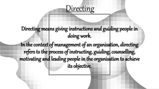 Functions of management | PPT