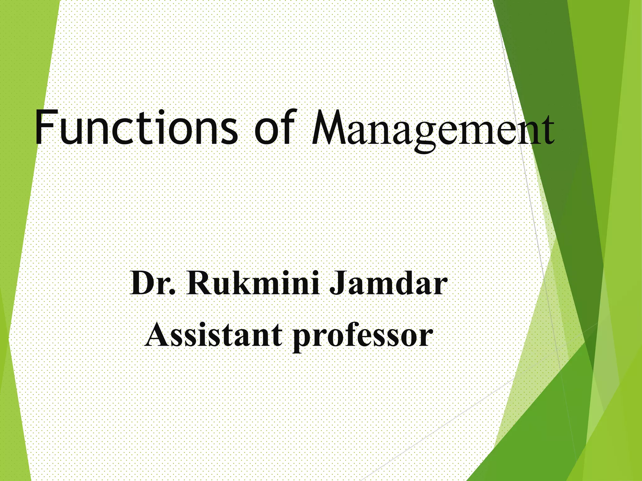 Functions of Management | PPT
