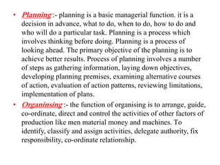 Functions of management | PPT | Human Resources | Business