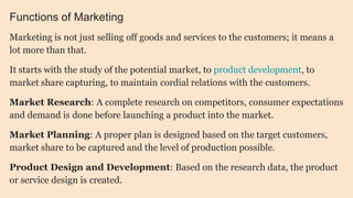 Functions of marketing | PPT