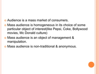 Functions of mass media | PPTX