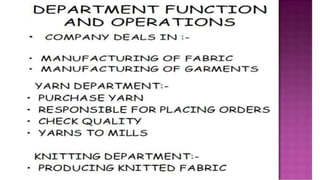 Functions of merchandising in export house | PPT