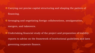 Functions of merchant banker | PPTX