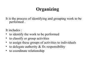 Functions of mgmt | PPT