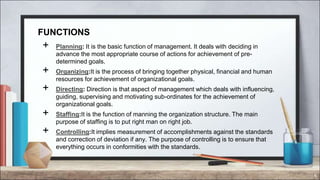 Functions of mgmt | PPT