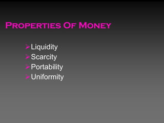 Functions Of Money | PPT