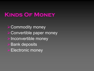Functions Of Money | PPT