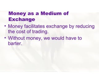 Functions of money | PPT