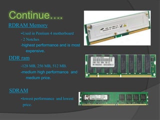 Functions of motherboard | PPTX