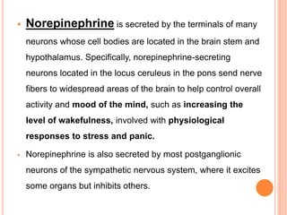 Functions of neurotransmitters and neuropeptides | PPTX