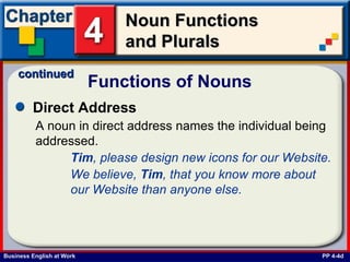 Functions Of Nouns | PPT