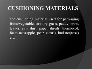 FUNCTIONS OF PACKAGING MATERIALS spt 3rd Unit.pptx