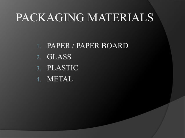 FUNCTIONS OF PACKAGING MATERIALS spt 3rd Unit.pptx
