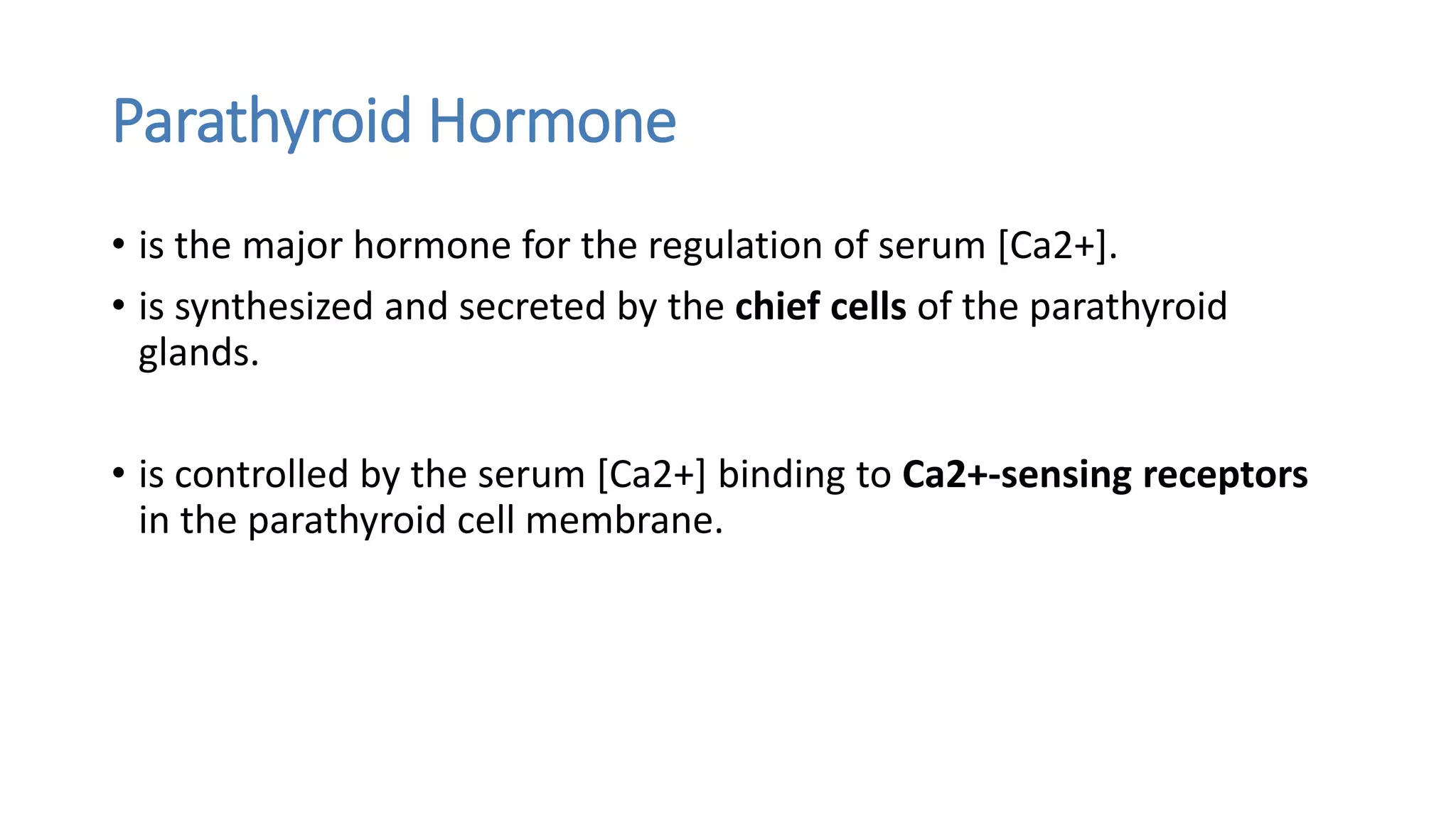 Functions Of Parathyroid Hormone Ppt
