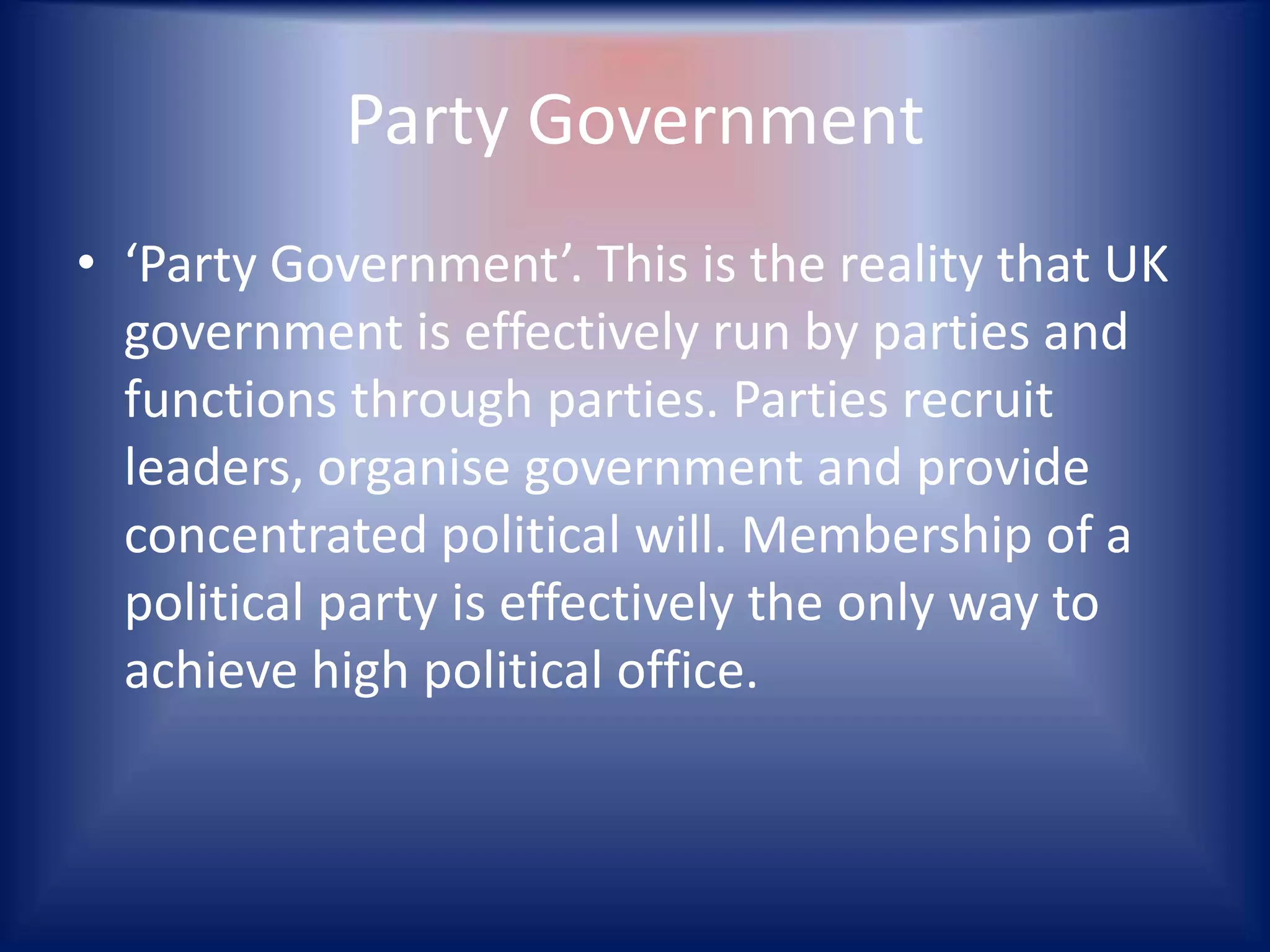 Functions of political parties | PPTX