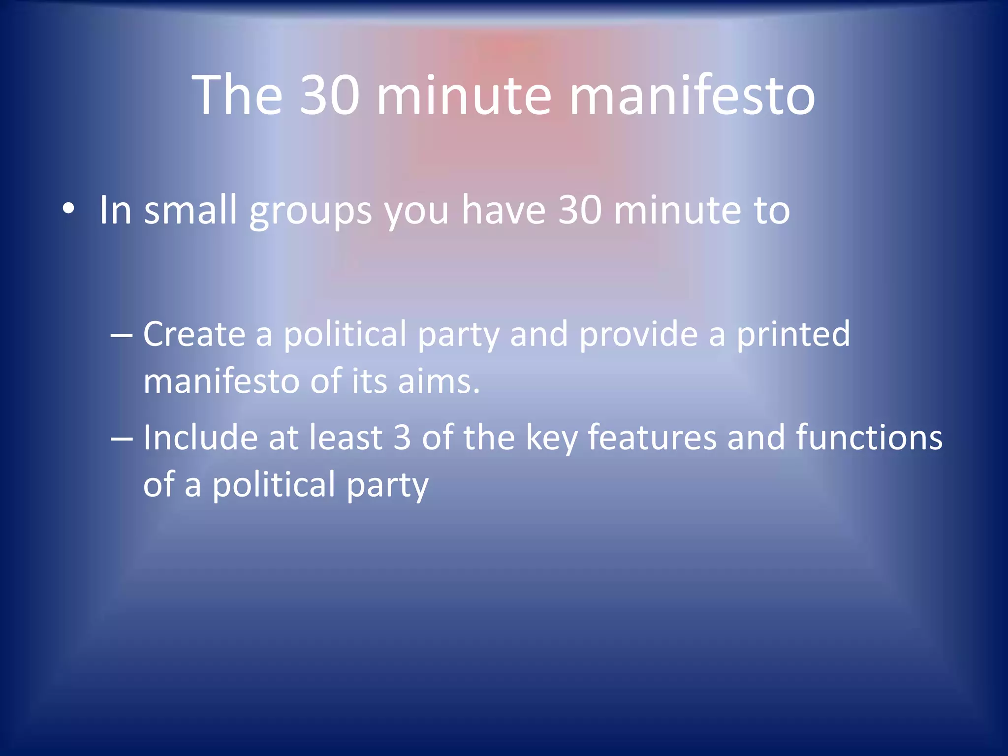 Functions of political parties | PPTX