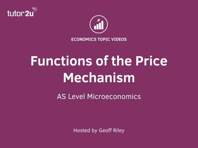 Functions of the Price Mechanism | PPTX | Commodities | Economy