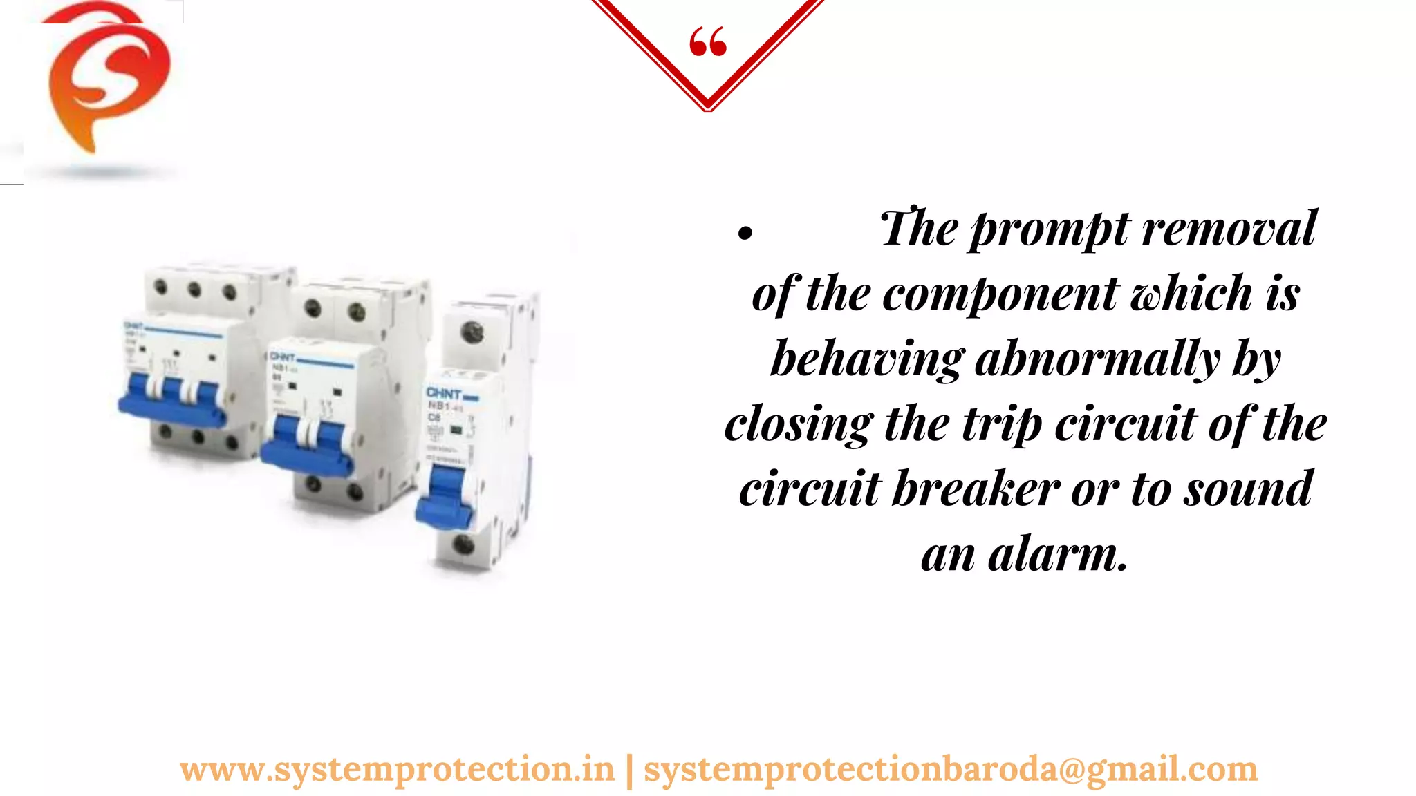 Functions of Protective Relays | System Protection | PPT