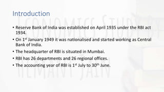 Functions of RBI / Central Bank | PPTX | Currencies | Economy