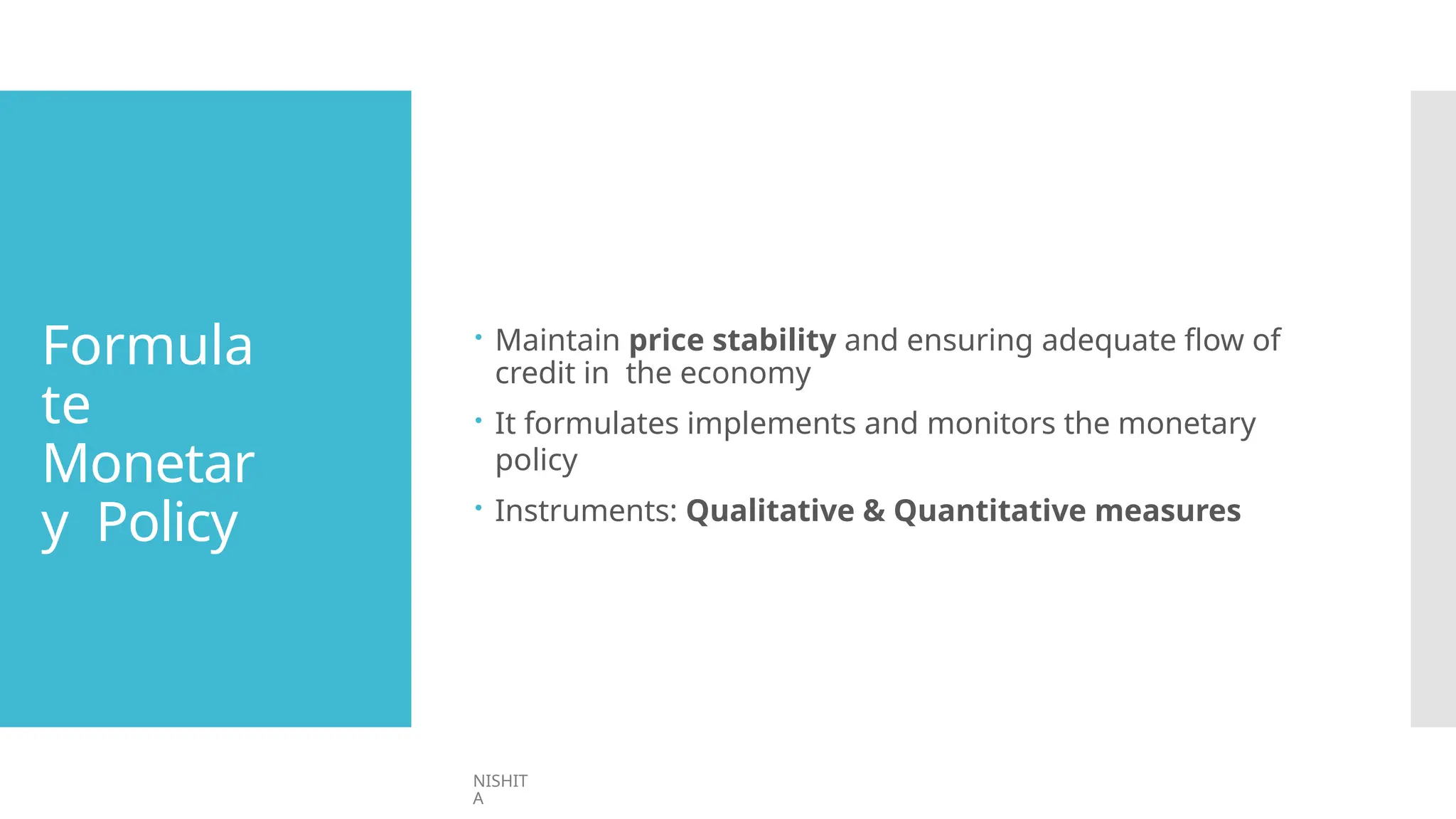 Functions of Reserve Bank of India, BBA LLB | PPTX