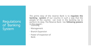 Functions of Reserve Bank of India, BBA LLB | PPTX