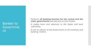 Functions of Reserve Bank of India, BBA LLB | PPTX